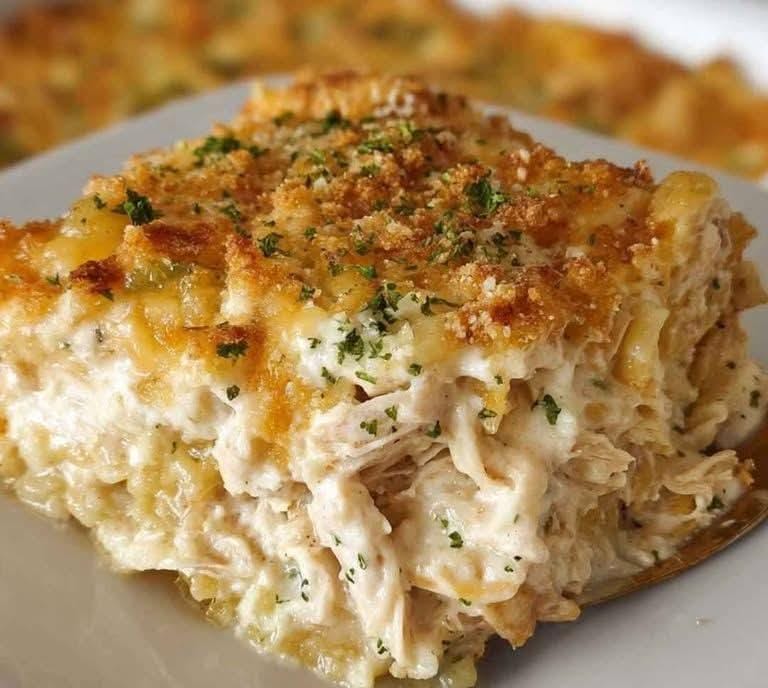 Million Dollar Chicken Casserole – aboutbackpacks